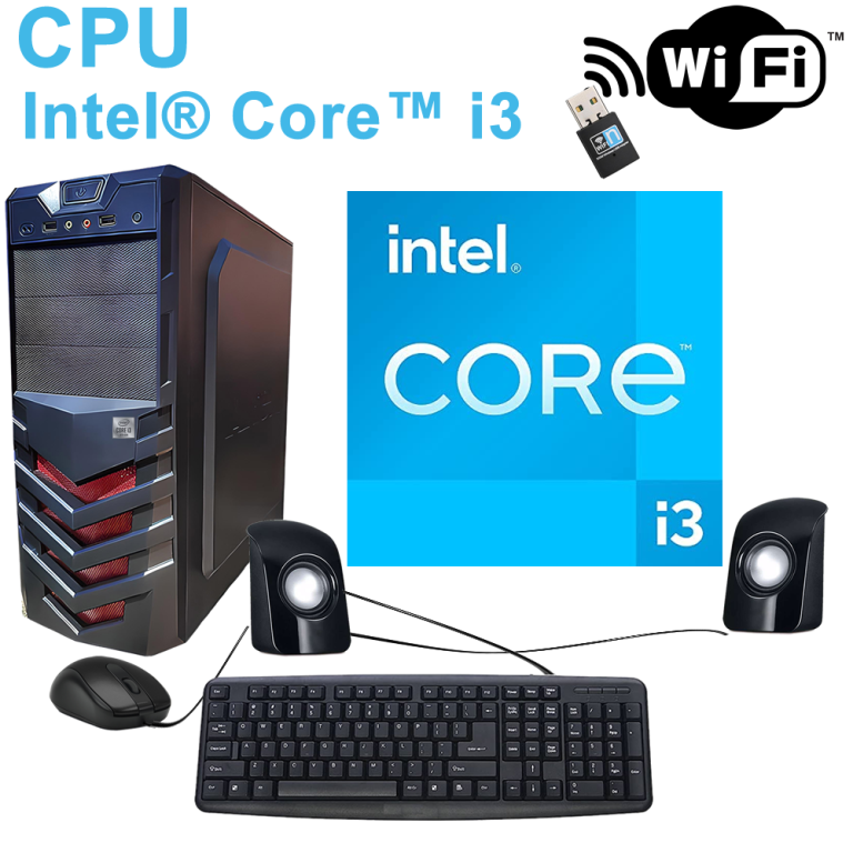 CPU Intel Core i3-10100 / 10ma Gen / Ram DDR4 8gb / Disco Sólido M.2 ...